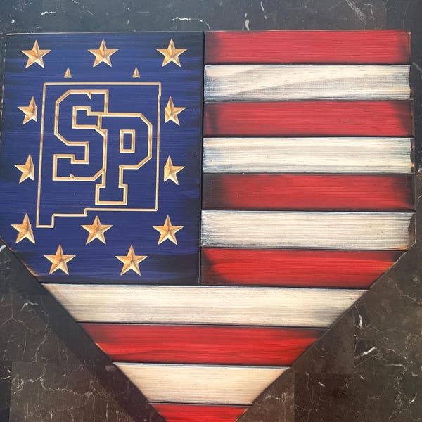Wooden Flag Home Plate - Etsy