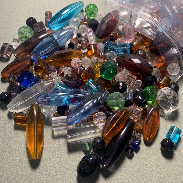 500-1000 Pcs Assorted Crystal Mix. 2mm-12mm Jesse James Glass Crystal ...