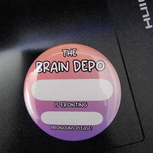 CUSTOM Dissociative Identity Disorder Dry Erase Pin || Who is Fronting ...