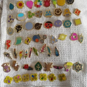 Galar Pokemon Sword and Shield Gym Badge in Gold and Silver - Etsy