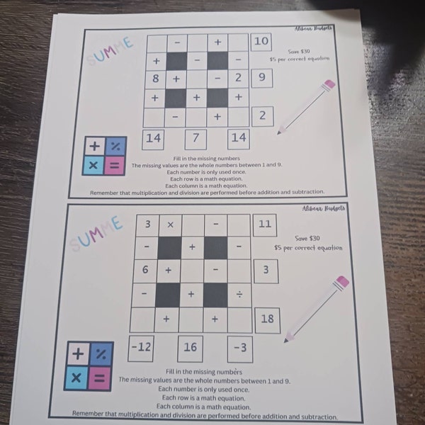 Savings Dice Board Game | Camping Adventure | Digital | Cash Envelope ...