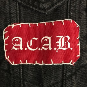 A.C.A.B. DIY Punk Patch ACAB - Etsy