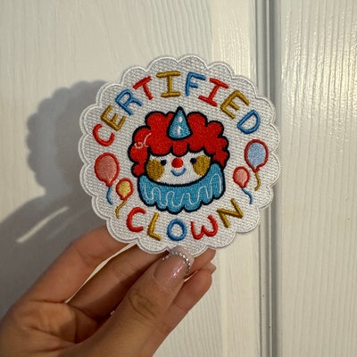 Certified Clown Patch - Etsy Canada