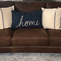 Grain Sack & Ticking Pillow Cover Farmhouse Pillow Cover Blue 3 Stripe ...