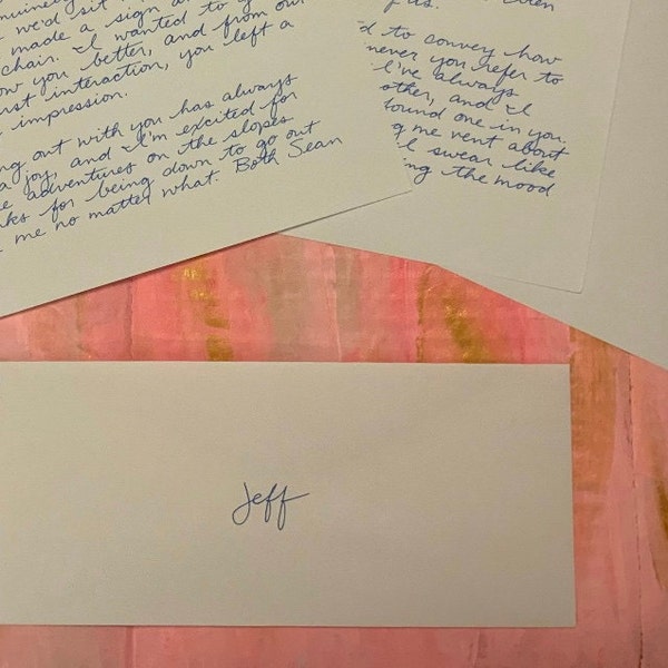 Invisible Ink Handwritten Letter. With Your Words to Whomever You Like ...