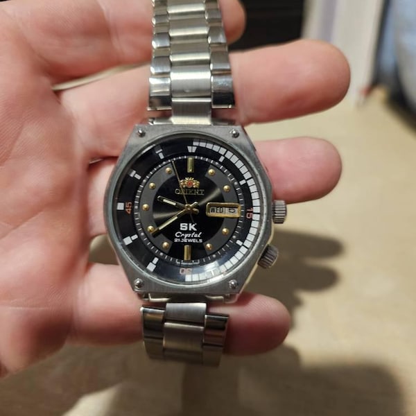 Vintage Orient Sea King Automatic Watch, Black Dial, 21 Jewels - Etsy