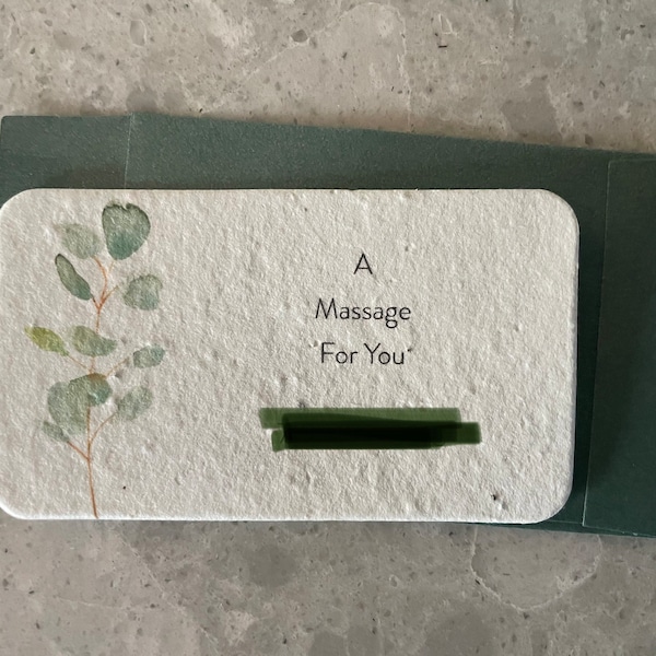 Custom, Personalized Seed Paper Card With Planting Instructions ...