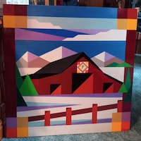 Mariner's Compass Barn Quilt Pattern and Directions to - Etsy Canada