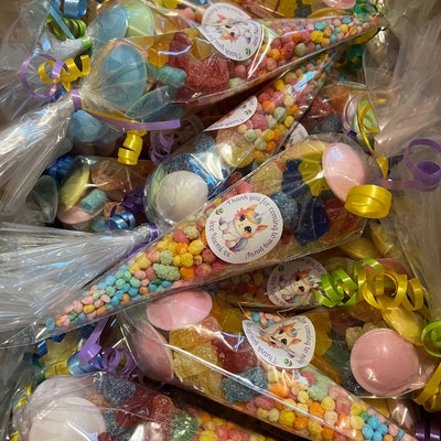 Pre-filled Sweet Cones , Santa Faces, Stocking Filler, Favours ...
