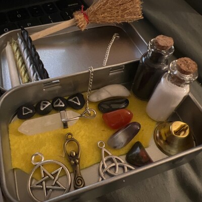 Travel Altar Kit Pocket Mini Bundle Vegan Organic Herb Magic Pagan ...