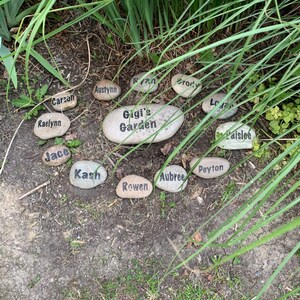 Personalized Garden Stone My Grandkids Rock Engraved Rock Personalized ...