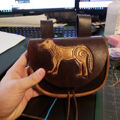 Leather Viking Belt Pouch Pattern / Digital Download / Viking Serpent ...