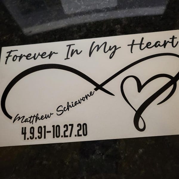 In Memory Car Decal, Memorial Window Decal, in Loving Memory Car ...