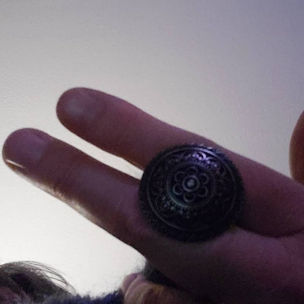 Metal Buttons - Rustic Circles Metal Shank Buttons in Antique Brass ...