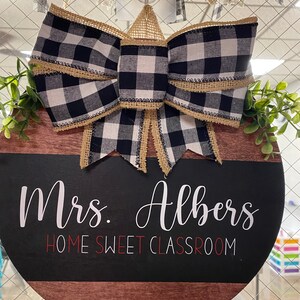 Teacher Classroom Door Sign Teacher Gift Teacher Welcome Sign Classroom ...