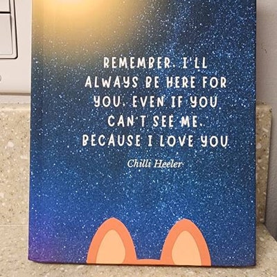 Bluey Sleepytime Chilli Heeler Quote Print Remember I'll Always Be Here ...
