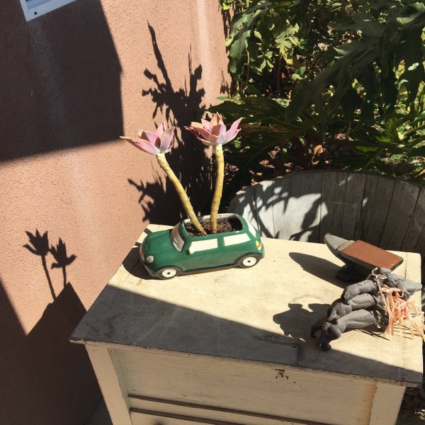 Ceramic Mini Cooper Plant Potters - Etsy