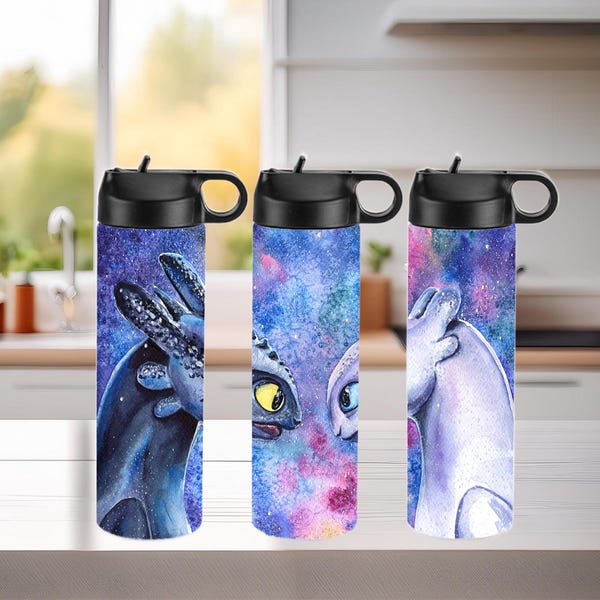 How to Train Your Dragon Clipart. Watercolor Digital Illustration Night ...