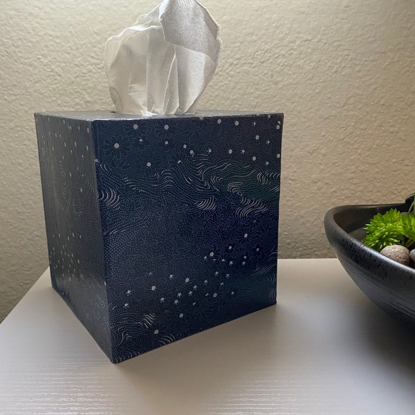 Handcrafted Tissue Box Cover Made With Japanese Chiyogami Washi Paper ...
