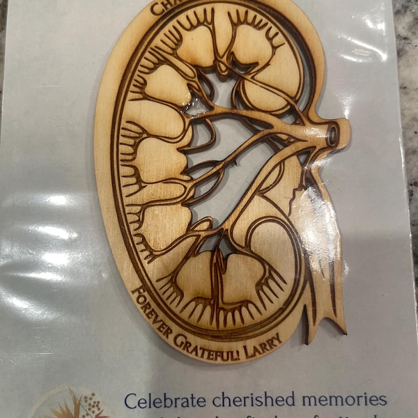 Personalized Kidney Ornament - Celebrate Kidney Donation - Kidney ...