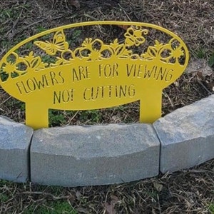 Custom Metal Hanging Rose Garden Sign - Etsy