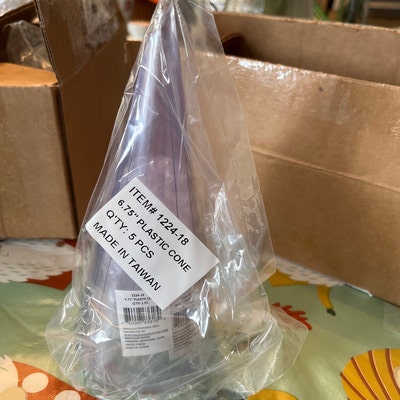 6.75 Plastic Cone Used to Make Sea Glass Tree Angel Doll Body Cone - Etsy