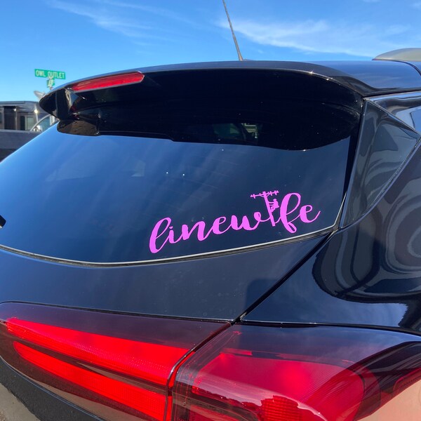 Linewife Car Decal - Etsy