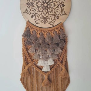 Geo Fox Macrame Frame - Etsy