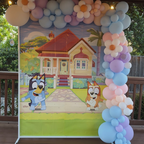 Bluey Balloon Garland | Bluey Daisy Balloon Arch | Bluey Party Decor ...