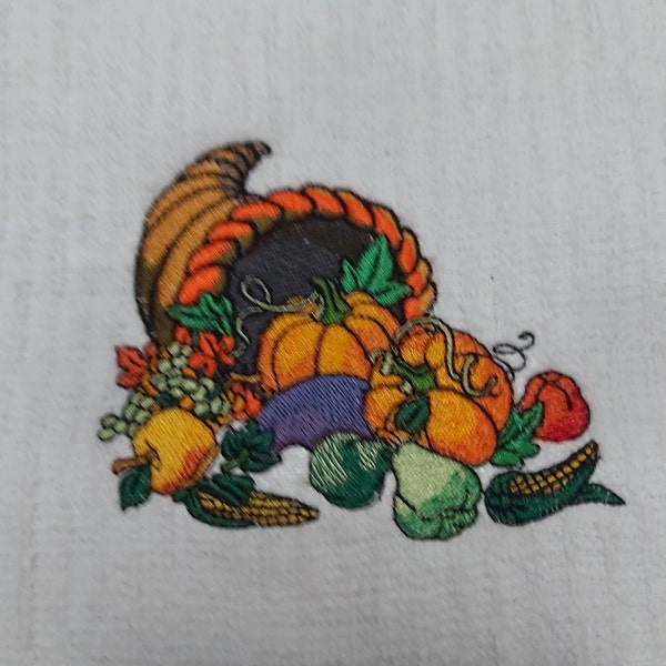 Cornucopia - Machine Embroidery Design, Horn of Plenty Embroidery ...