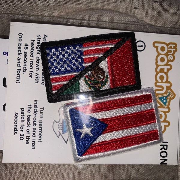 Puerto Rico Flag Embroidered Patch - Etsy