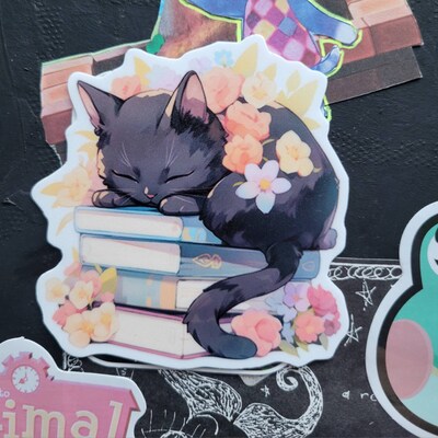 Pink Lady Slipper Sticker, Flower Sicker, Stickers for Hydroflask, Die ...