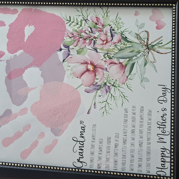 Mommy Handprint Poem, Mother's Day Handprint Art, Valentines Handprint ...