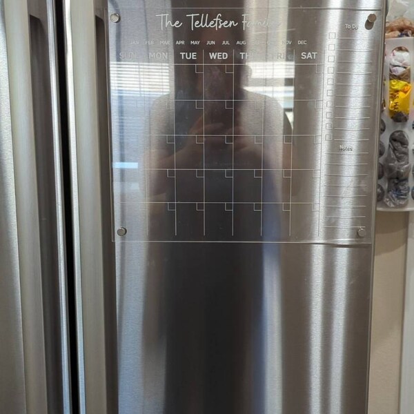 Magnetic Calendar for Fridge, Acrylic Calendar, Dry Erase Calendar, to ...