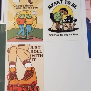 Retro Frog Wall Print Carefree Frog Positive Digital - Etsy