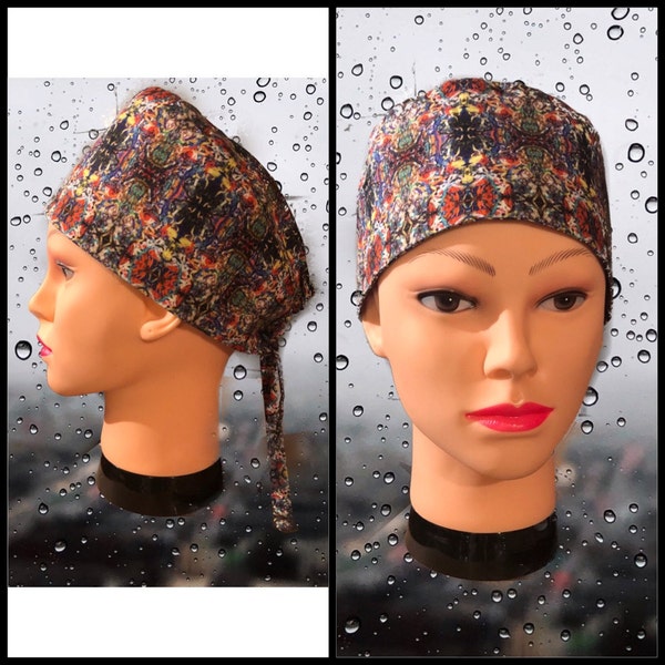 Mens Unisex Scrub Hat Pattern, Easy Sewing Pattern, Medical Hat ...