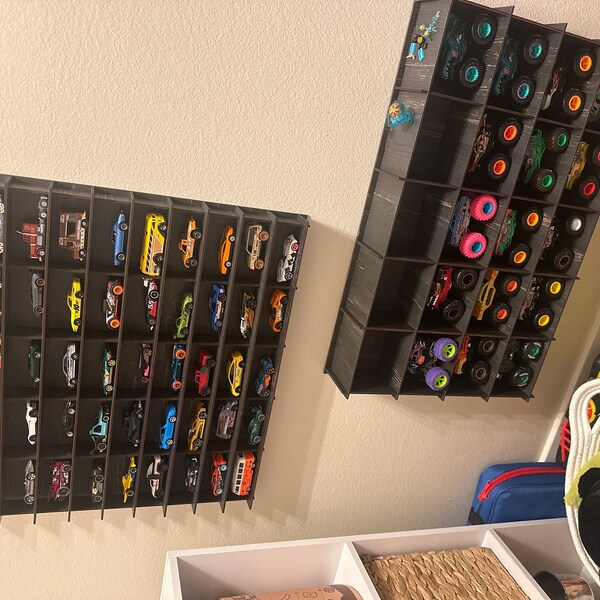OLD BLACK Monster Trucksdisplay Shelf,monster Truck Display Case|wall ...