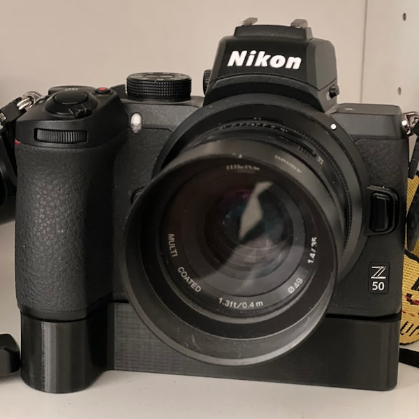 Camera Grip for Nikon Z50 With Tripod Mount - Etsy