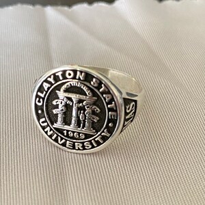 Custom College Rings-round Graduation Ring-class Rings-school - Etsy