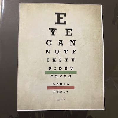 Dog Eye Chart Print, Vet Décor, Gift for Veterinarian, Vet Tech Gift ...