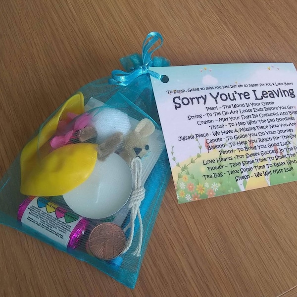 Sorry You’re Leaving Survival Kit NEW ~ Fun Novelty Gift & Card | Good ...