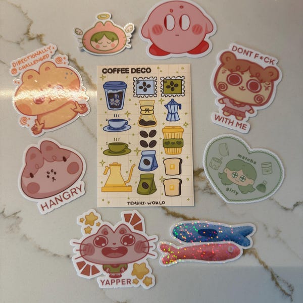 Daily Items | Mini Deco Sticker Sheet | Journaling Sticker Sheet ...