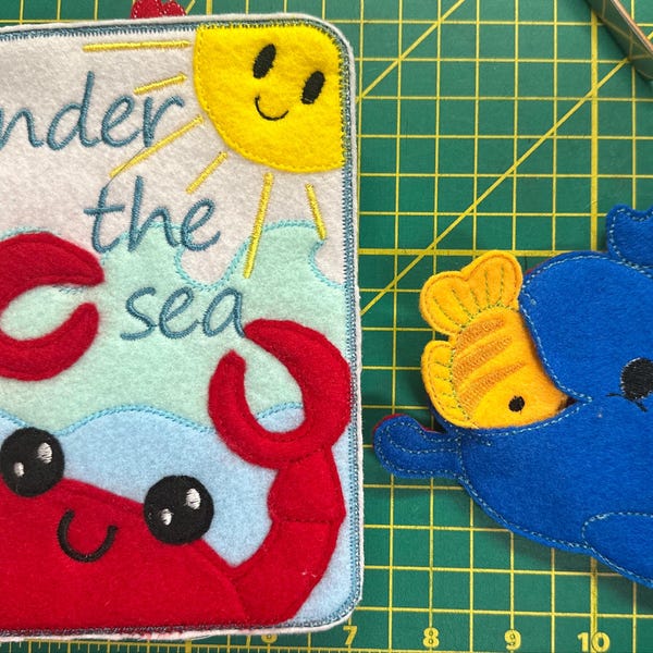 Quiet Book Pattern in the Hoop Machine Embroidery Design. Busy Book ...
