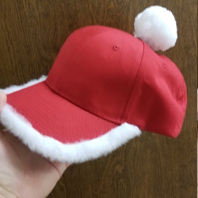 Santa Baseball Hats Youth Size Adult Size Custom Embroidered Small ...