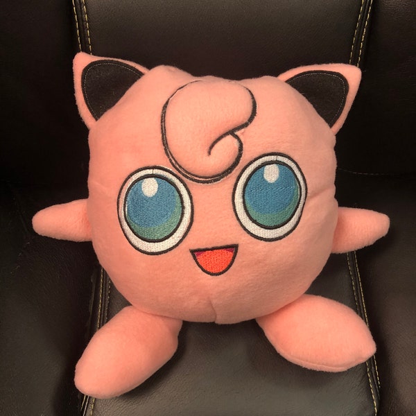 EMBROIDERY FILES: Jigglypuff Face - Pokemon - Embroidery Machine Design ...