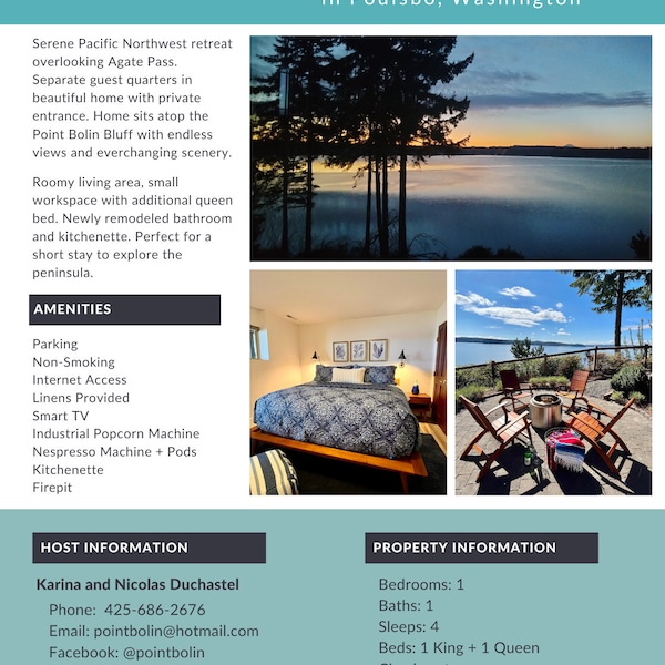 Vacation Rental Welcome Card Template - Edit Online With Canva, Airbnb ...