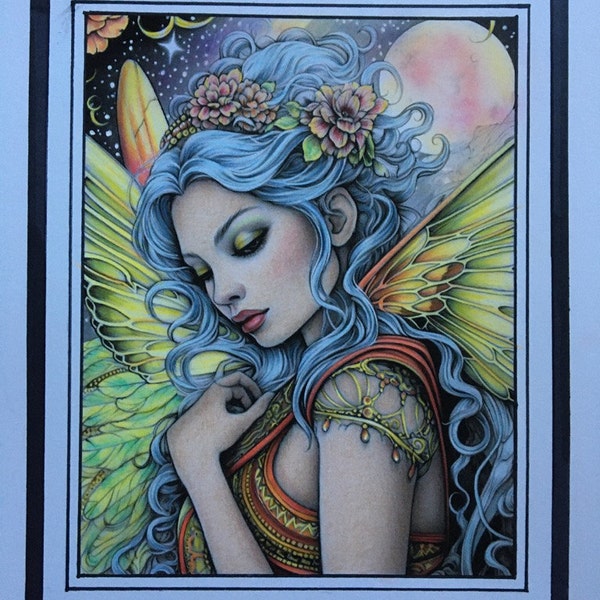 Moon Fairies Coloring Pages for Adults and Kids, Instant Download ...