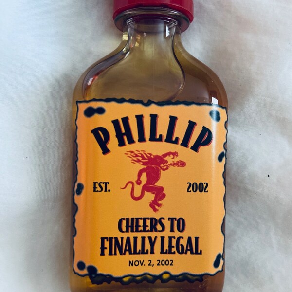 Custom 50 Ml Mini Liquor Labels His or Her Favorite Drink Optional Mini ...