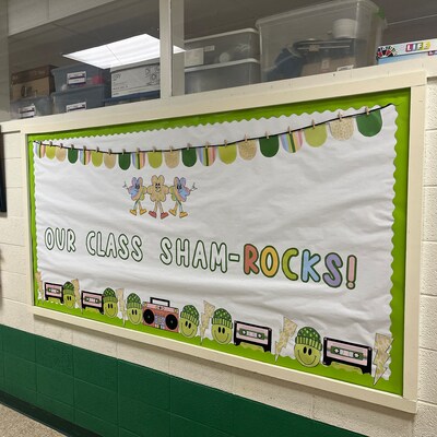 Groovy Classroom Decor Glitter Flip Calendar - Etsy