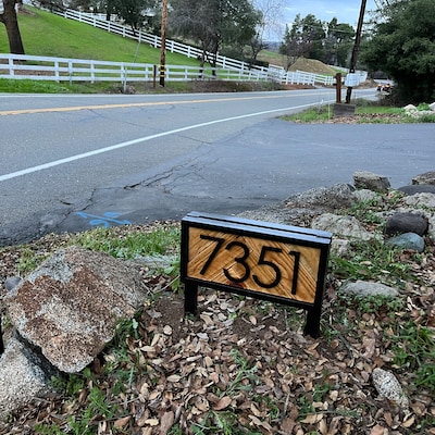 Multiple Address Stake Engraved Shared Driveway Personalized Sign ...